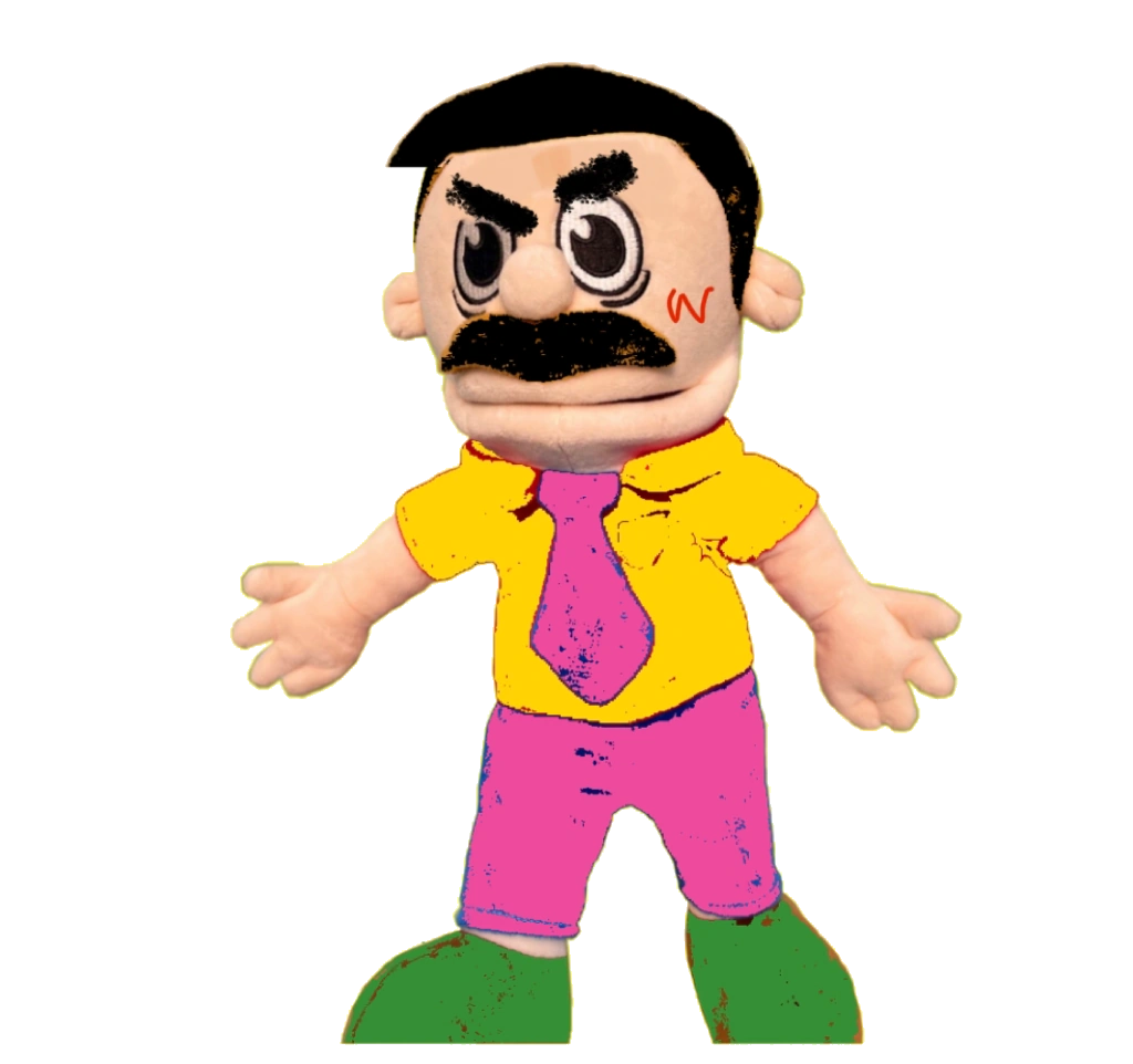 Wario/Wayne puppet design | Fandom