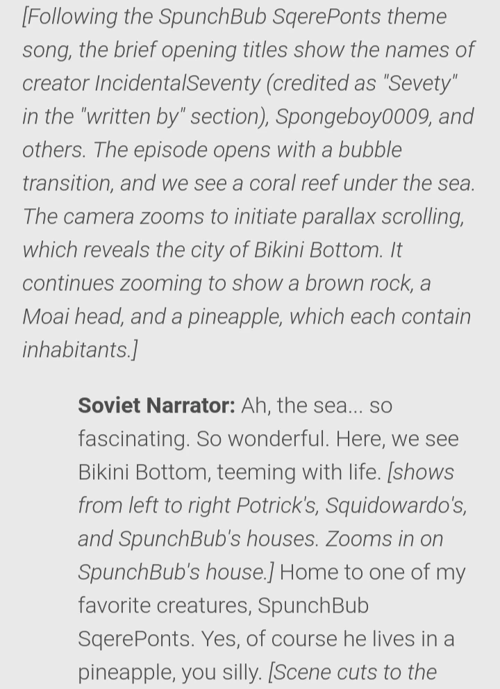 SpunchBub Help Wanted Script | Fandom