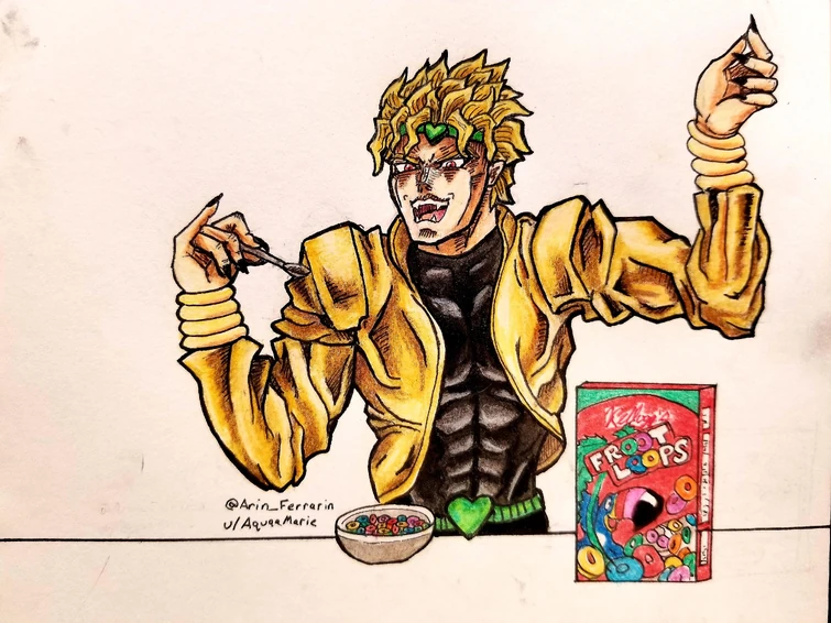 DIO eating fruit loops | Fandom