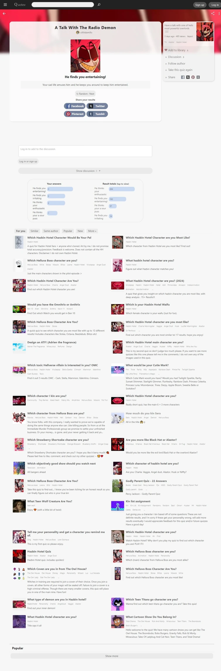 I did too many quizzes | Fandom