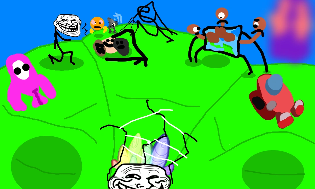 fallaguy, amogsusaoao, and.... BEANOS? | meme island | Fandom