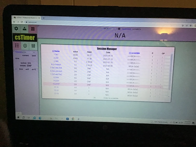 Here’s my cstimer sessions | Fandom