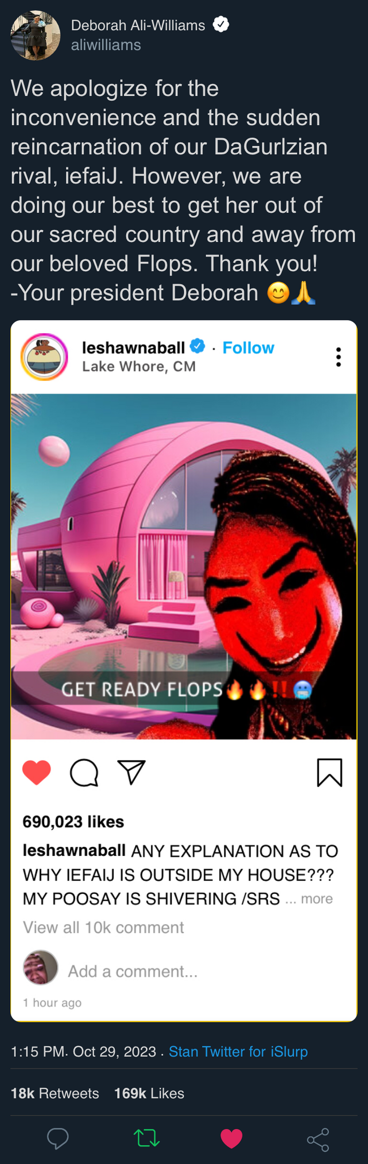 BREAKING Flopz News: iefaiJ reincarnated by DaGurlz, safety precautions ...