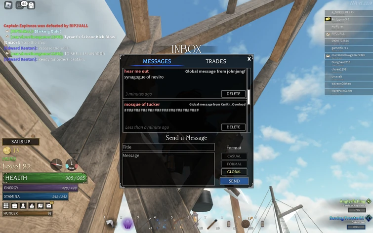 Just a conversation of global messages and 3000 robux | Fandom