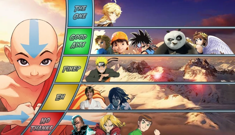 I made Matchups Tier List for Aang | Fandom