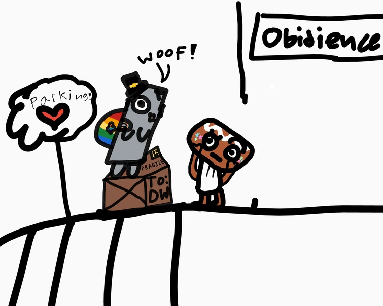 PEBBLE'S FIRST DAY AT OBIDENCE SCHOOL! (Ignore how goofy Cosmo looks ...