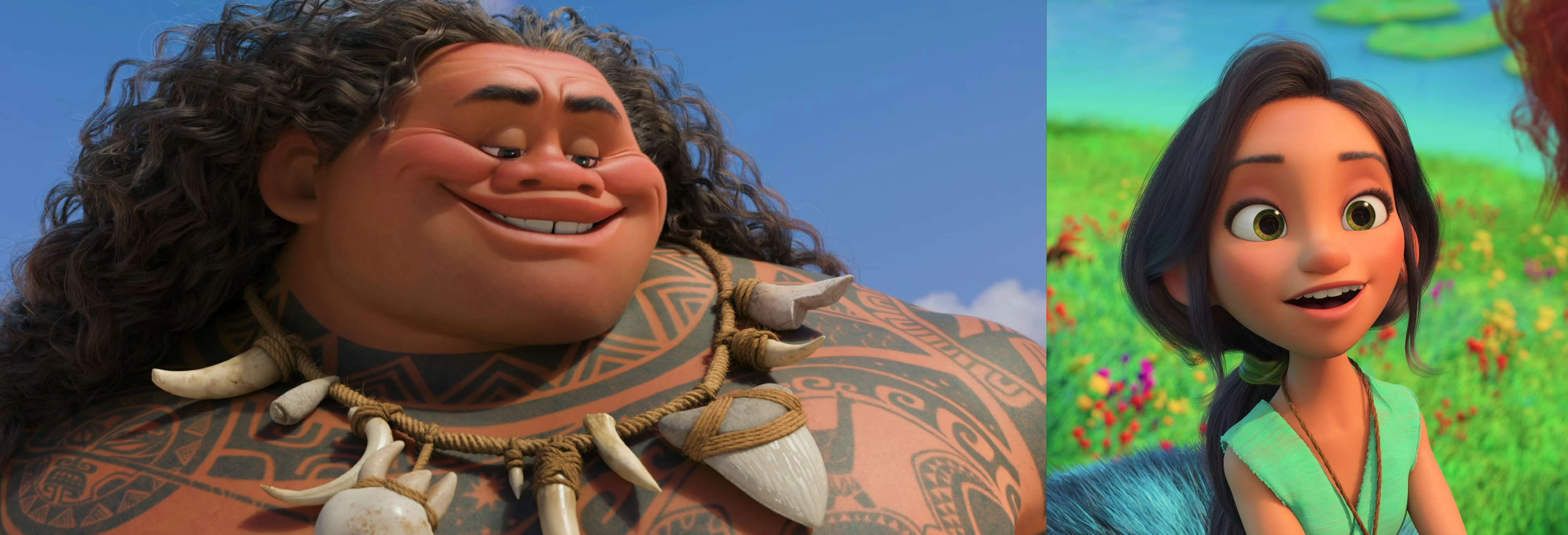 Moana x Croods - new crossover AU theory: Dawn x Maui | Fandom
