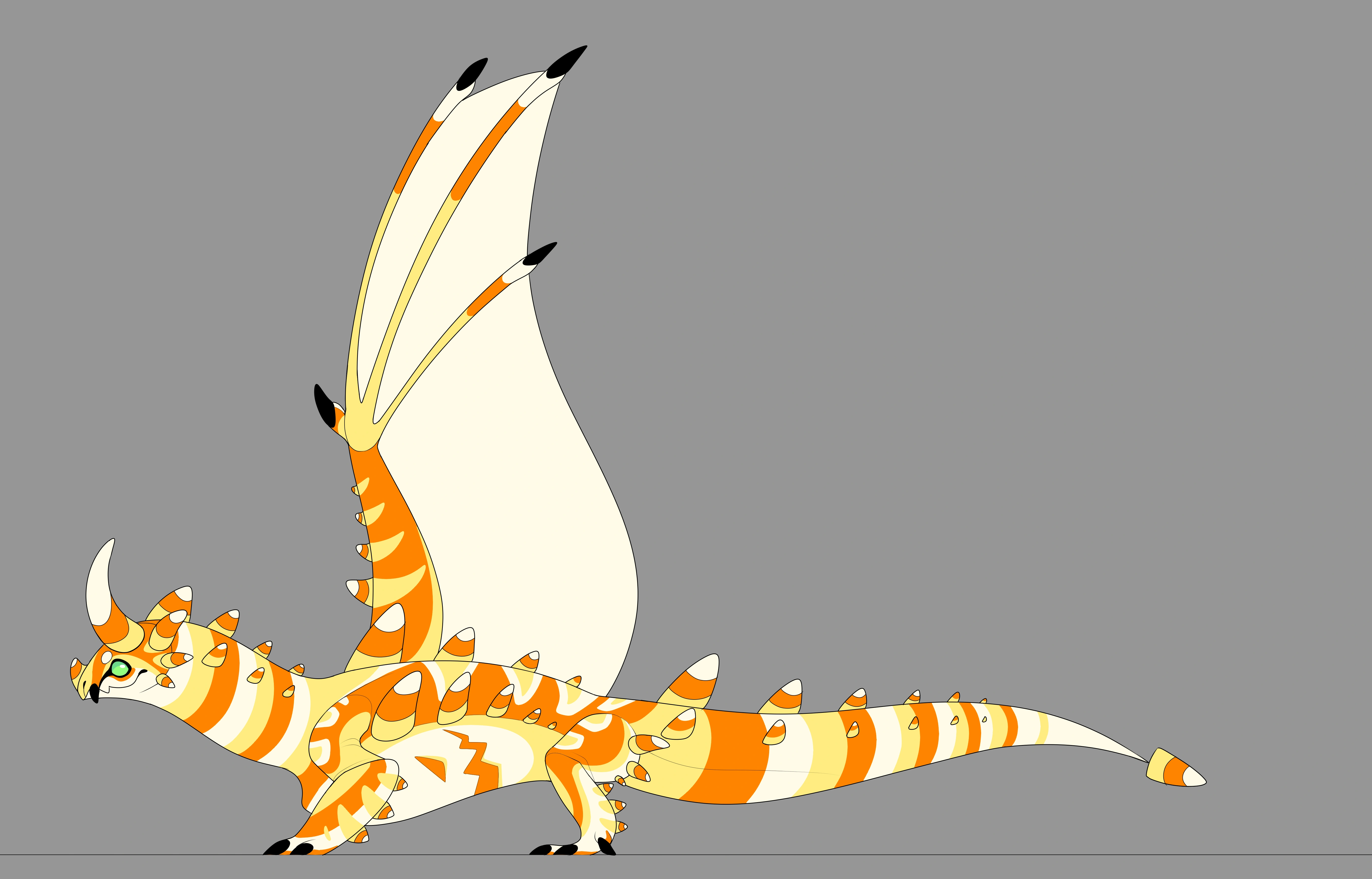 Candy corn dragon WIP | Fandom