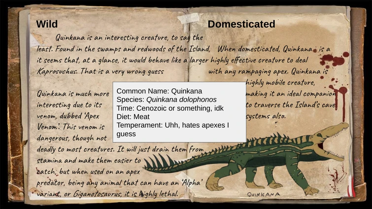 Custom Quinkana Ark Dossier | Fandom