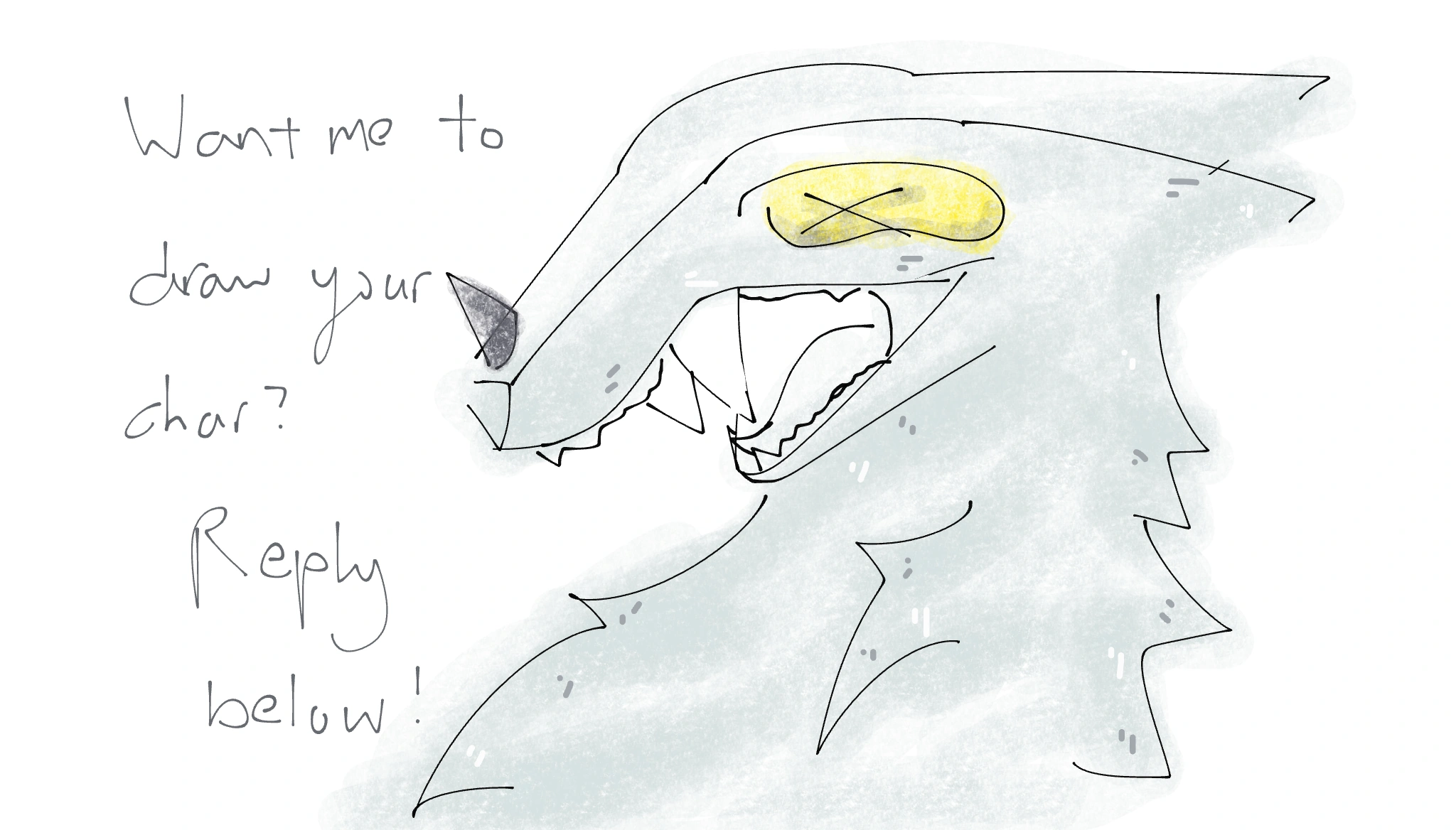 Want me to draw your fan char? Reply below! | Fandom