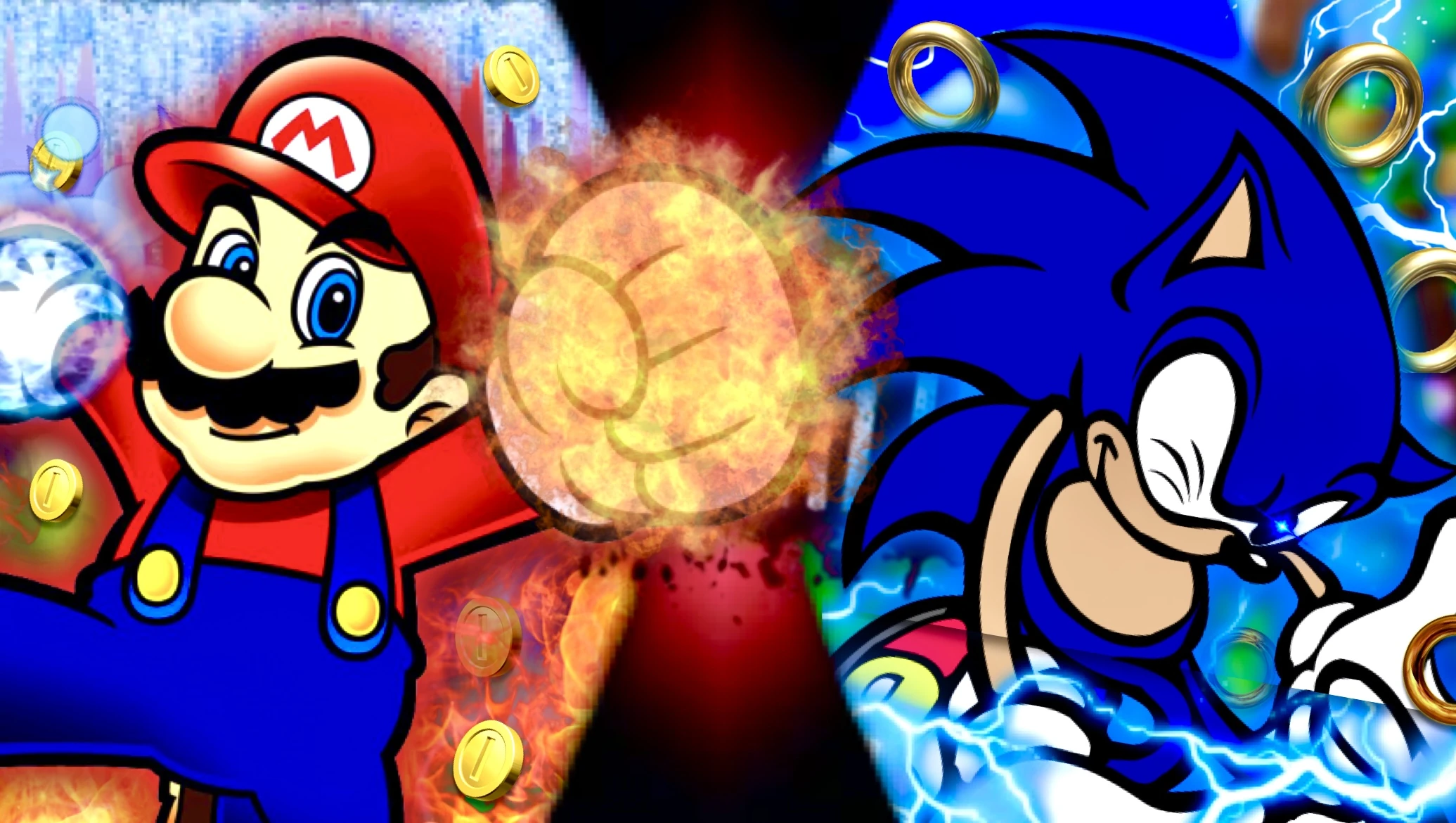 Mario vs Sonic 3(GVS3 style): Retro Rivals | Fandom
