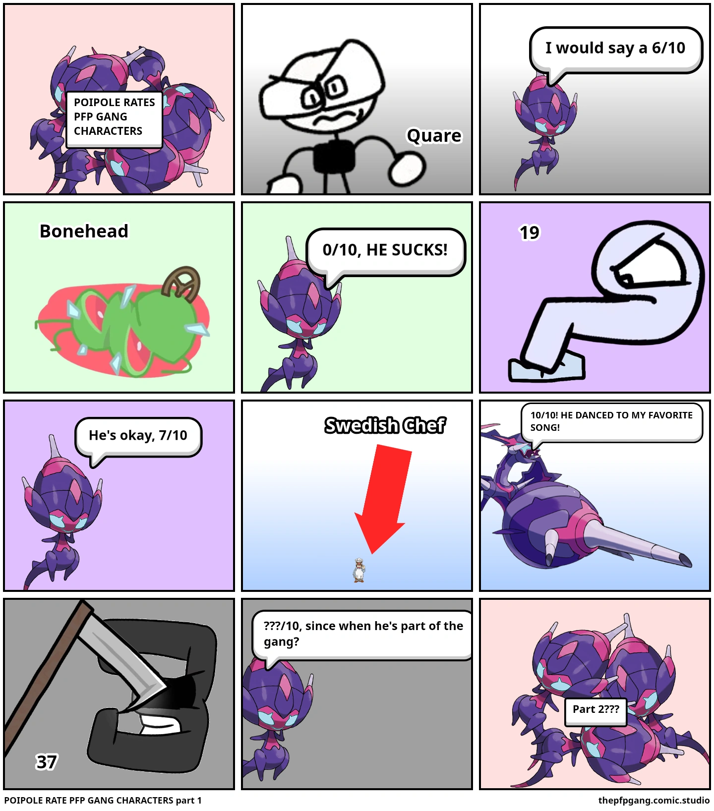 POIPOLE RATES PFP GANG CHARACTERS part 1 | Fandom