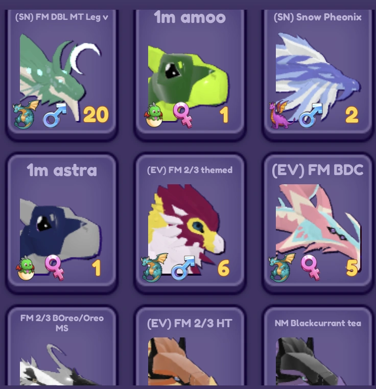 LF BFT dragons, Defaults, and Constellos (or trading) | Fandom