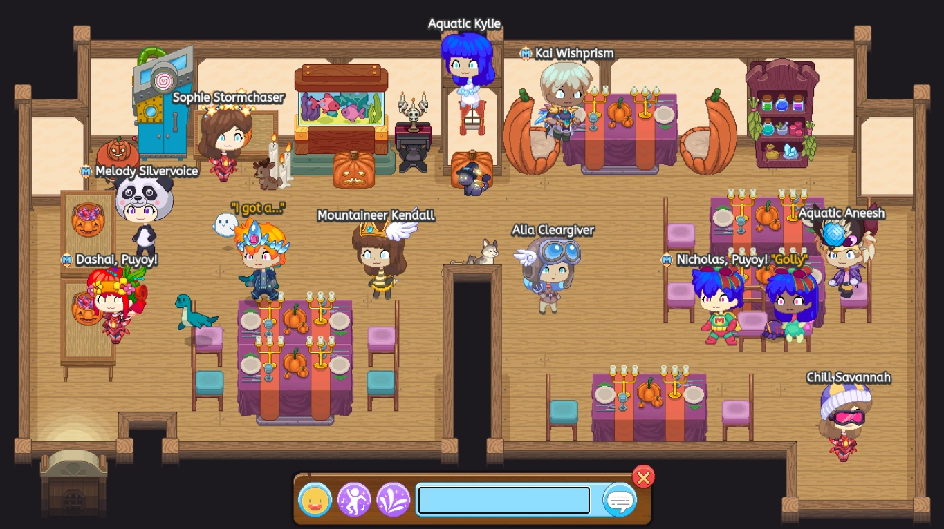 Just Having a Hallowen Party in Prodigy not IRL cuz i dont no virus ...