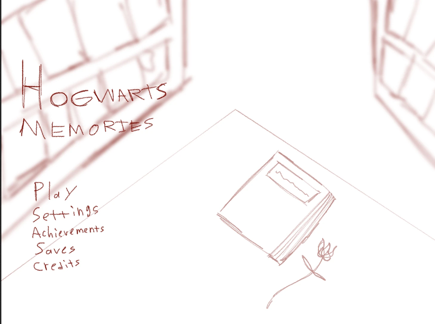 Hogwarts memories menu sketch | Fandom