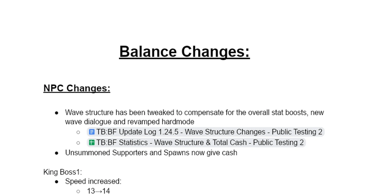 Public Testing 2 Update Log | Fandom