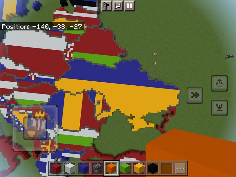 My world flag map in Minecraft | Fandom