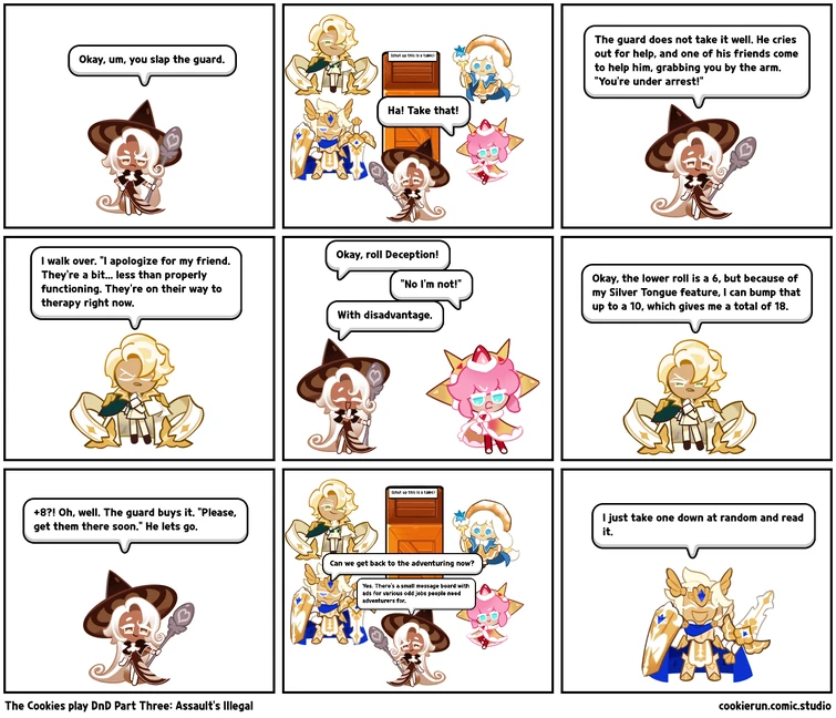 The Cookies play DnD, Part Three: Assault is Illegal | Fandom