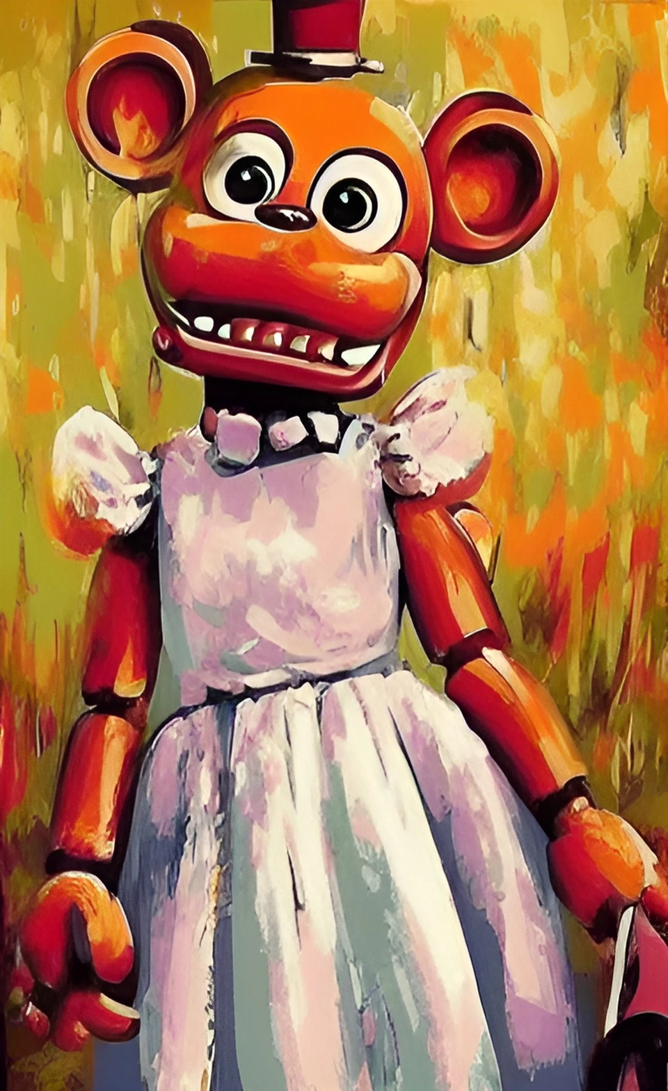I put the words fnaf chica into an ai art maker | Fandom