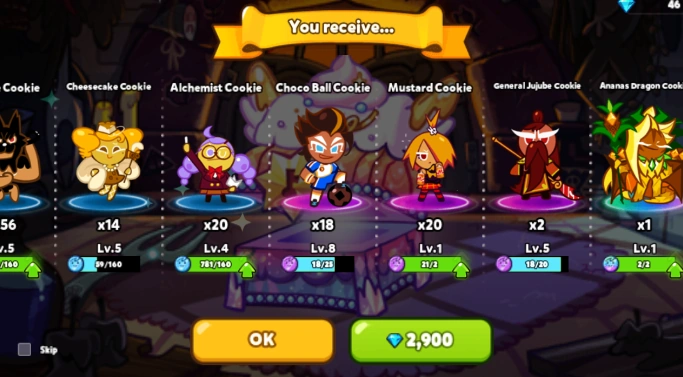just arrived to diamond in cheery pom poms trial. i had the enough for ...