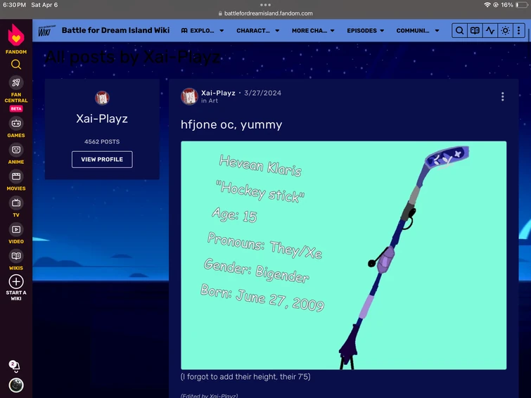 hfjone oc, yummy | Fandom