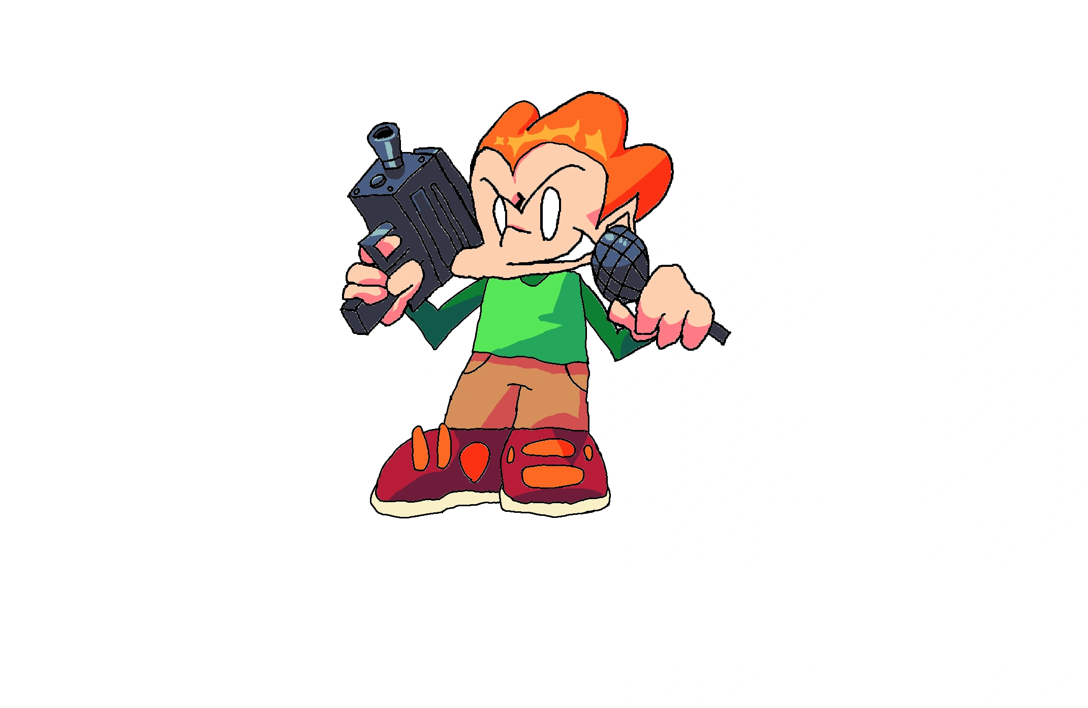 Made art of Pico during class in ms paint | Fandom