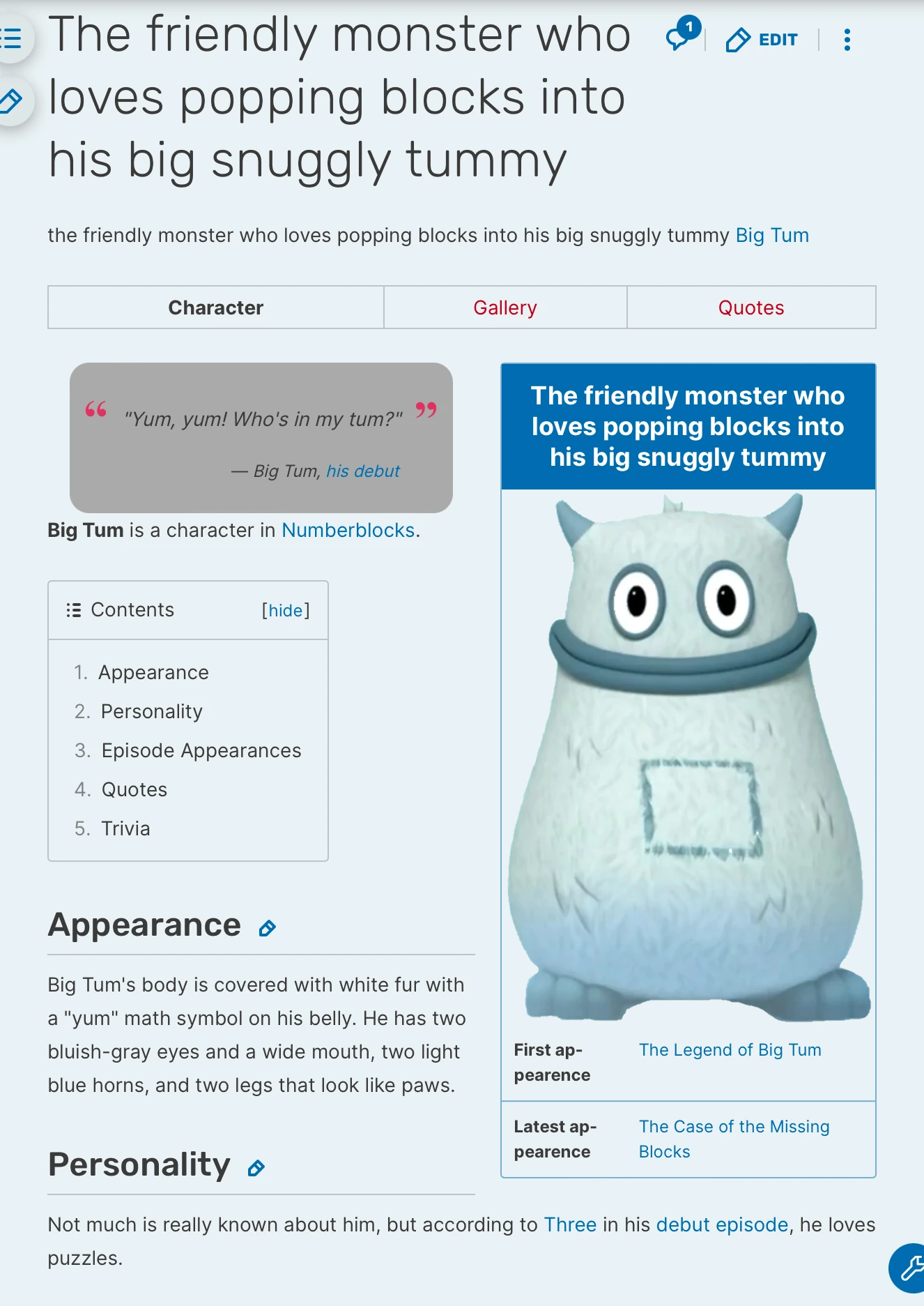 Found this fake copy of Big Tum’s page | Fandom