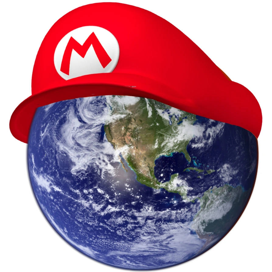 Mario Hat on Earth (Earth With Mario Cap) | Fandom