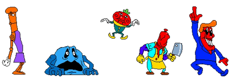 Enemy's defeated sprite but with elite palette + Toppin Monsters elite ...