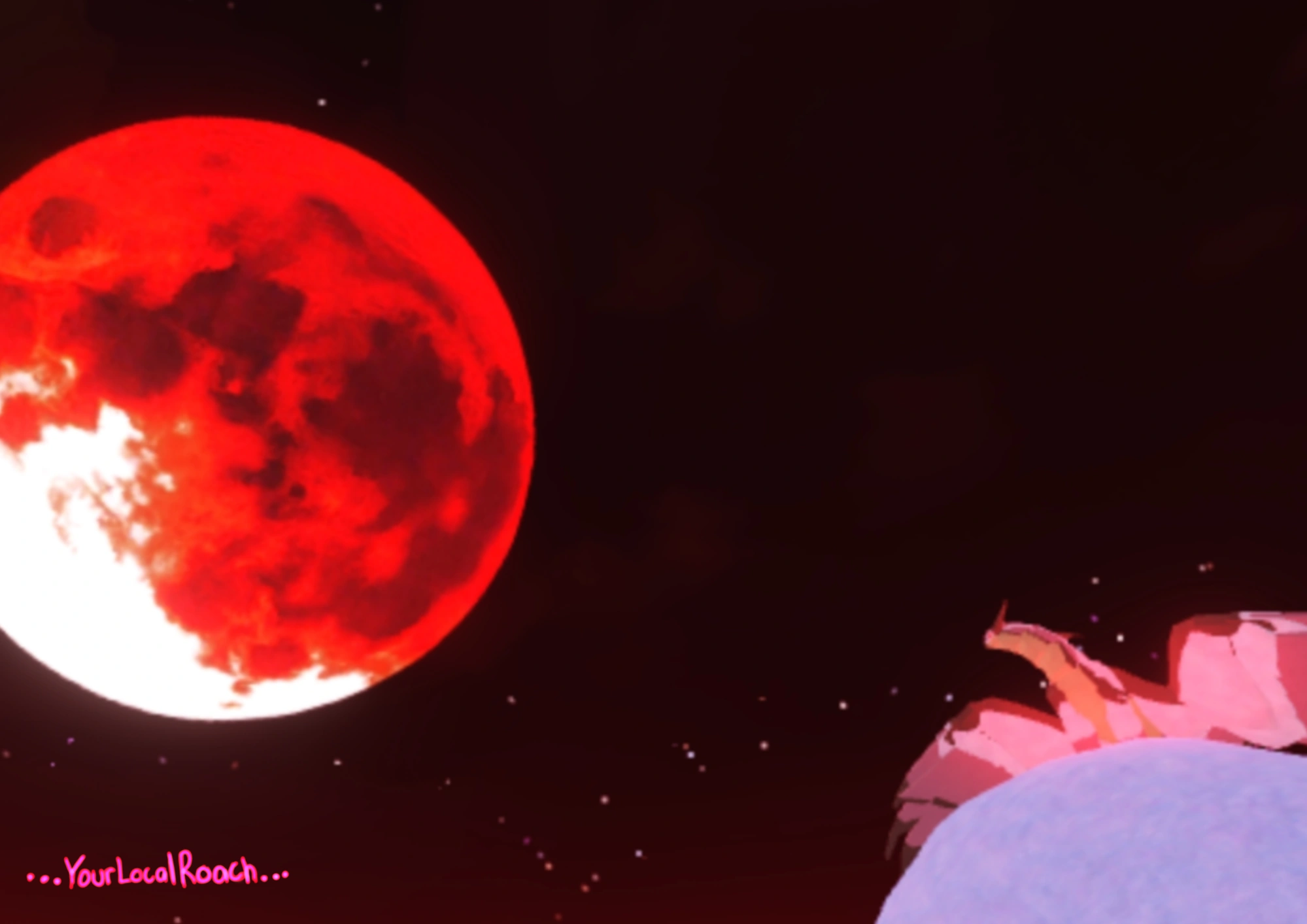 Blood moon picture with creature | Fandom