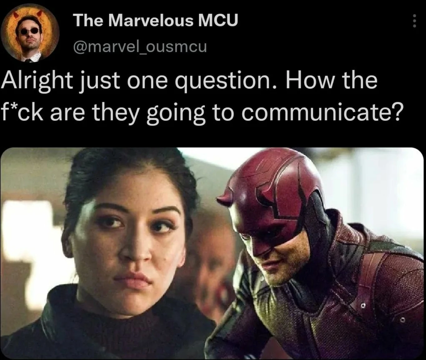If Daredevil is blind and Echo is deaf, how are they going to ...