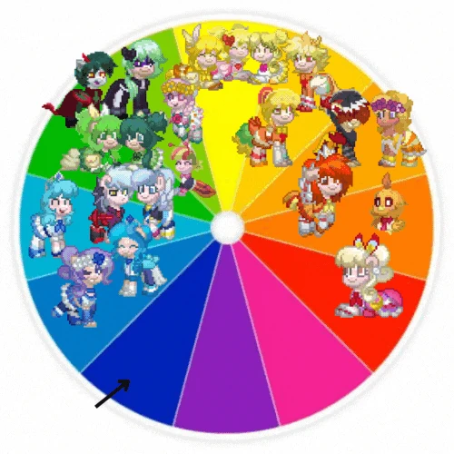 Choose some dark blue characters (Color wheel) | Fandom