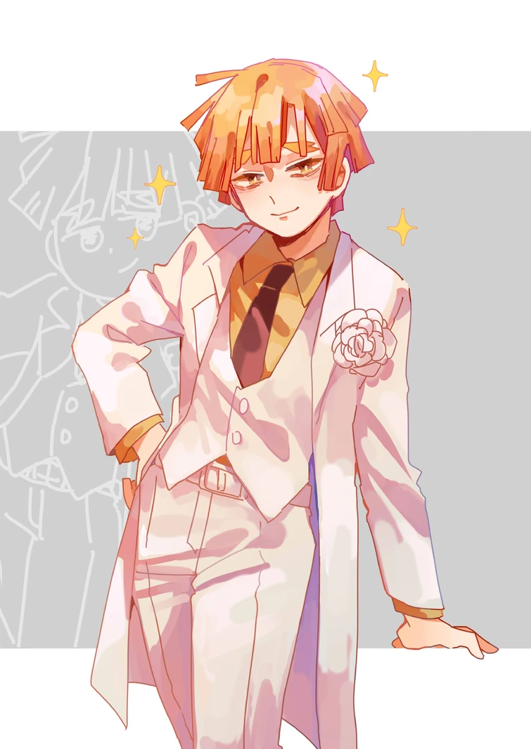 Zenitsu in a suit ️ ️ ️ ️ | Fandom