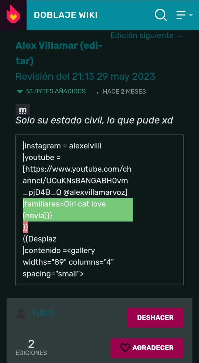 Alex Villamar | Fandom
