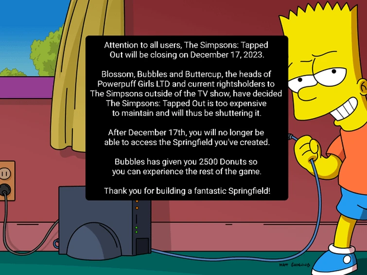 Tapped Out is shutting down, on THE WORST CHOSEN DAY POSSIBLE FOR THE ...