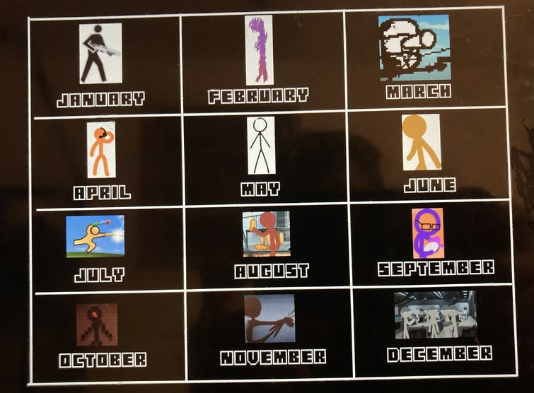 Your birth month determines which stick figure is your best friend ...