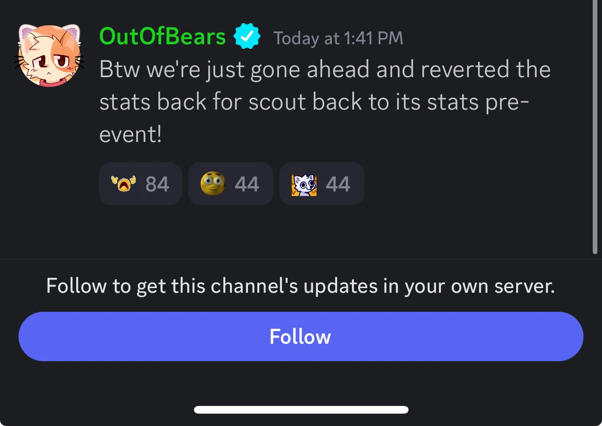 Scout buff reverted | Fandom