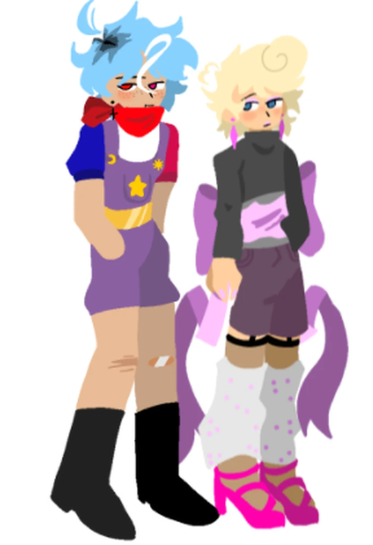 AUGH I finally finished the human designs for hebi and glisten (someone ...