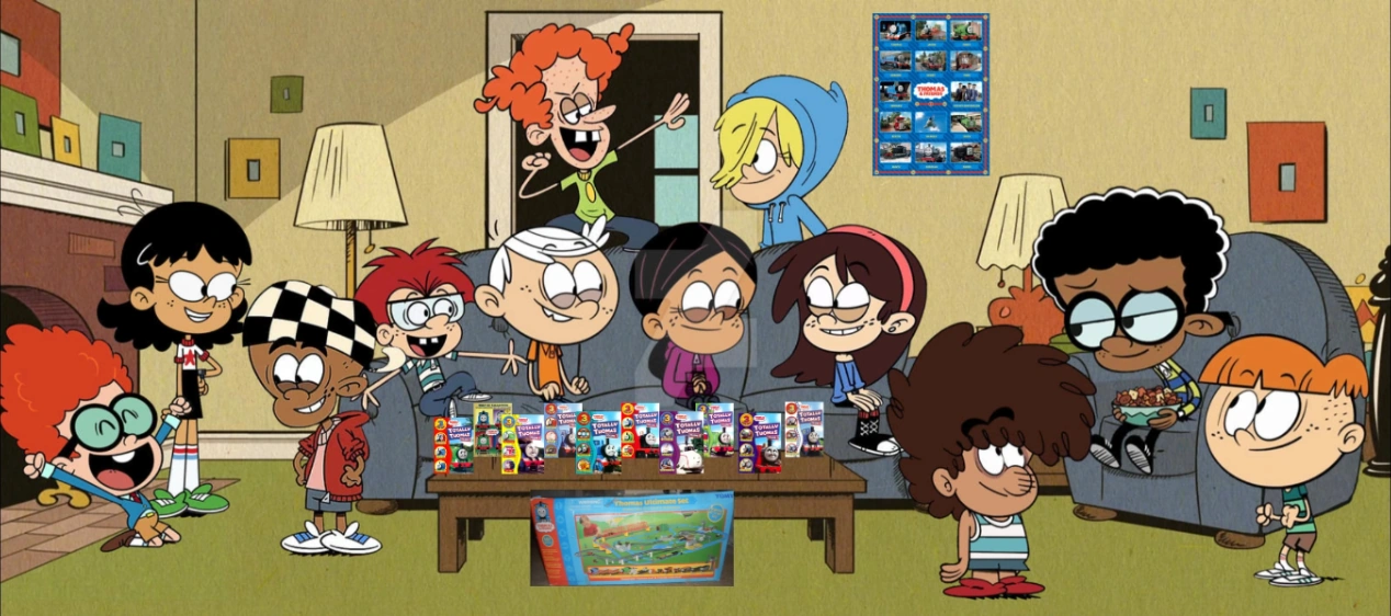 Lincoln, Ronnie Anne & their friends being obsessed with Thomas ...