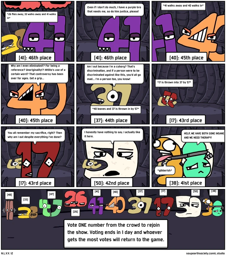 JNJ1308's Number Lore Viewer Voting #12: First Rejoin | Fandom