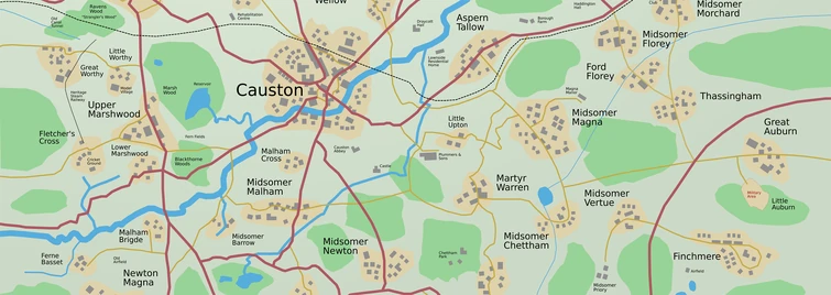 My map of Midsomer | Fandom