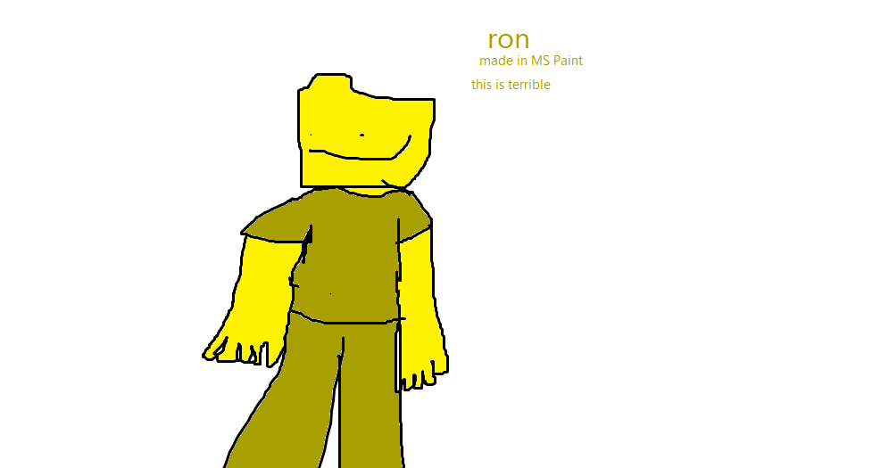 ron art made in ms paint (i am a wemen) | Fandom