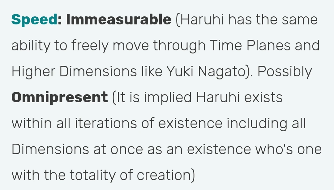 is it true that Haruhi possibly omnipresent? | Fandom