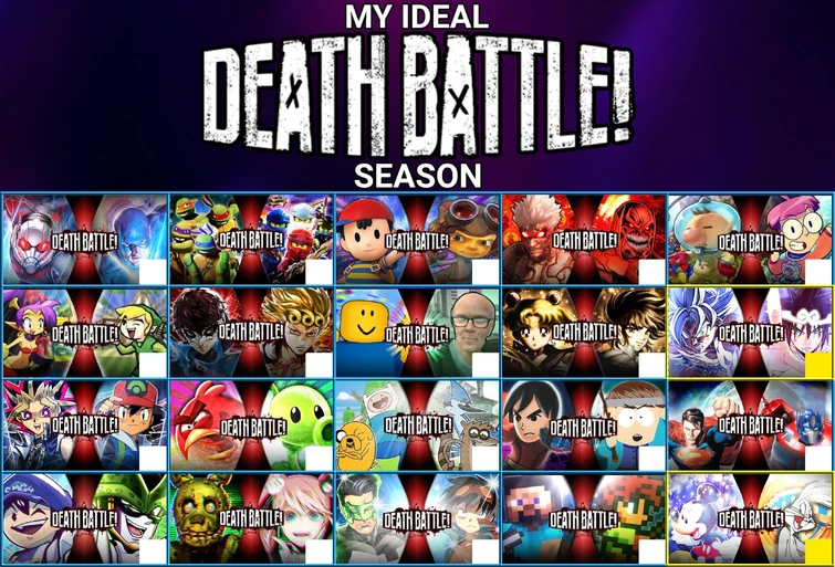 My Ideal Death Battle Season (NONE of these TNs are mine btw.) | Fandom