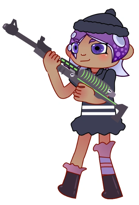 I drew Uzi Doorman as an Octoling- | Fandom