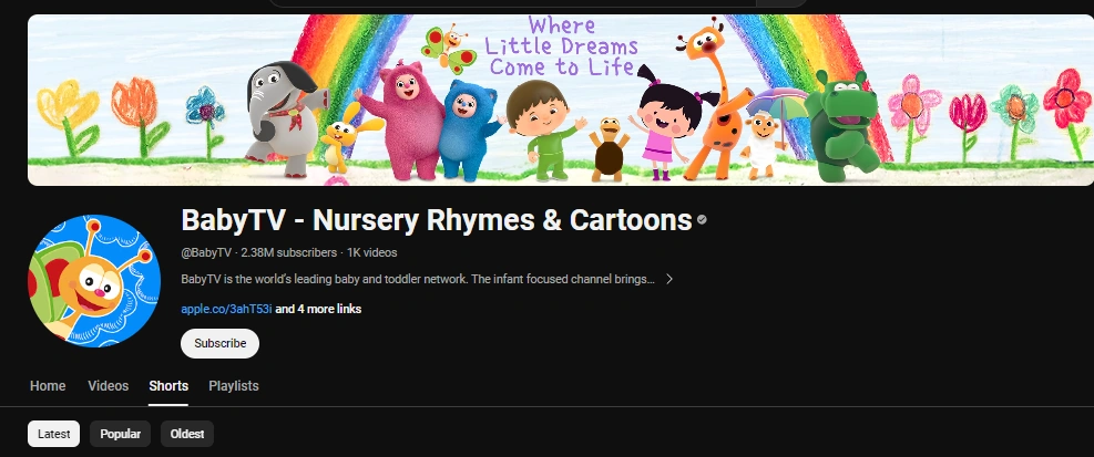 The BabyTV YT Channel Hit 1k Videos | Fandom