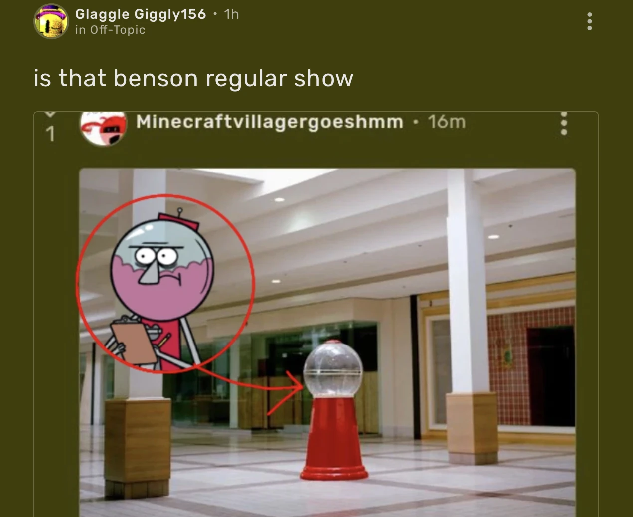 i think it might be benson regular show | Fandom