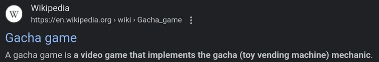 cos isnt a survival game, its a gacha game | Fandom