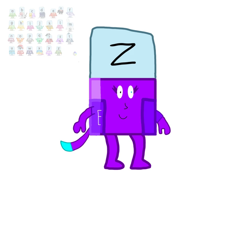 I draw my oc in early concept art of Alphablocks | Fandom