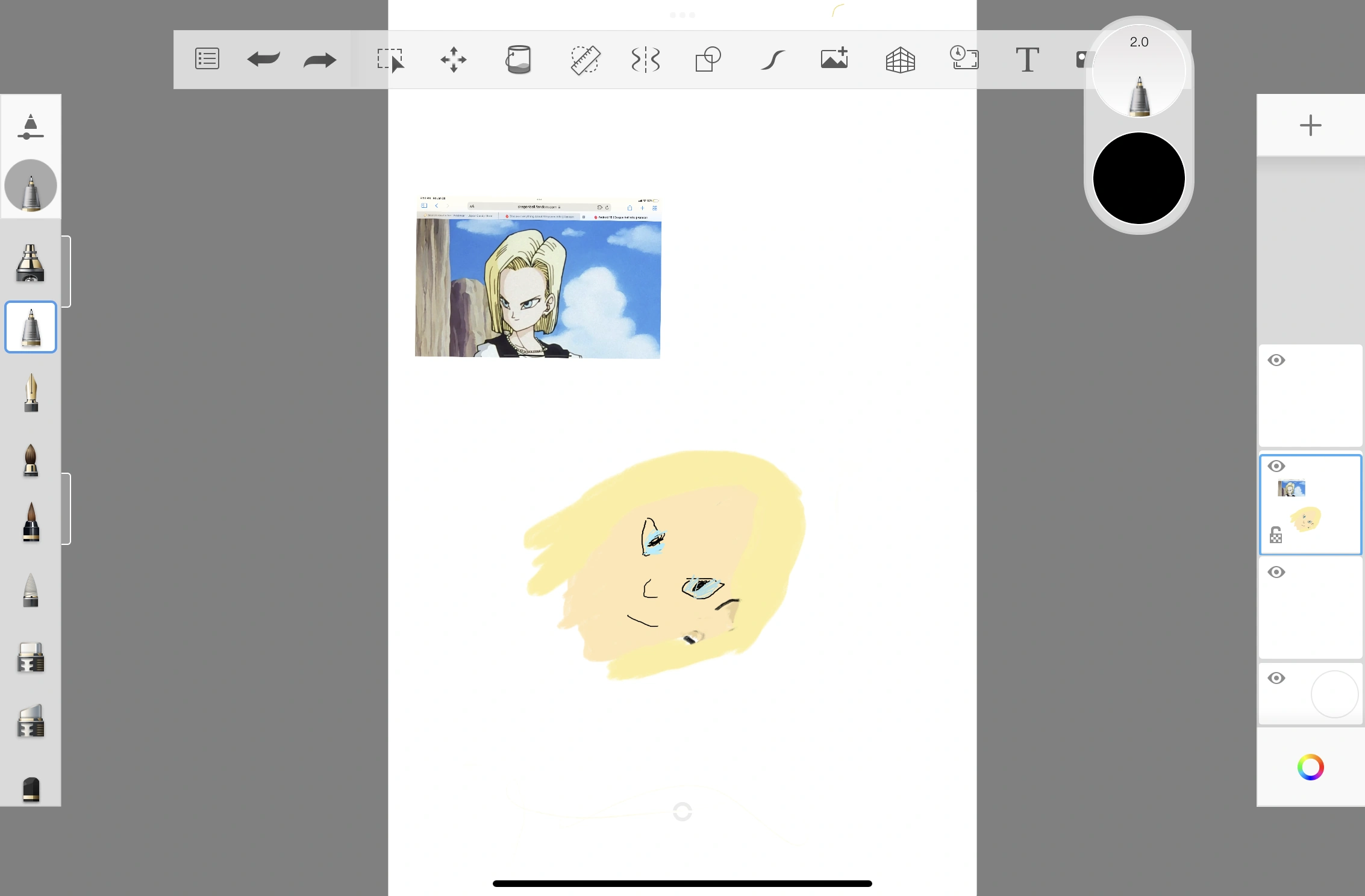 Here’s my drawing of Android 18 (finished) | Fandom